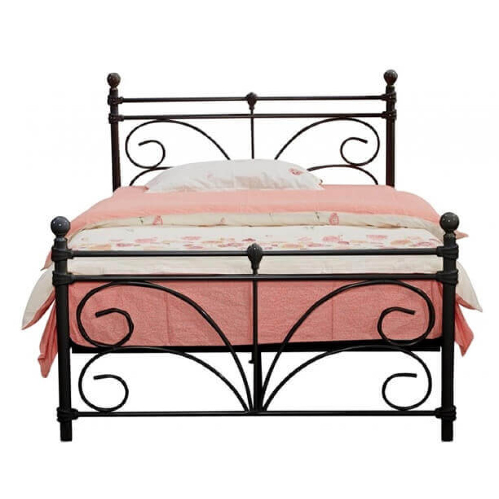 Metal Beds : Separo Black Metal Bed Frame by Heartlands ...