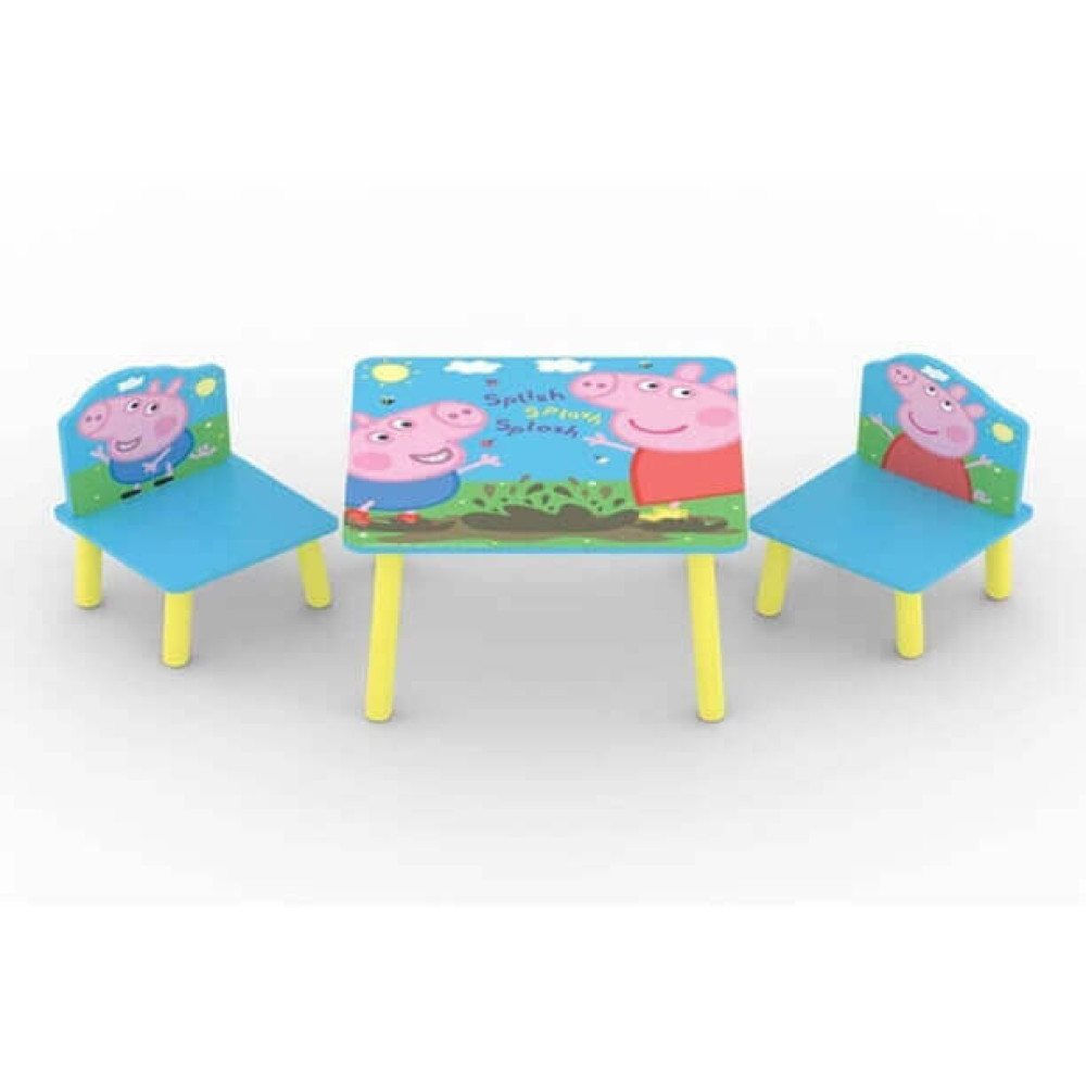 Peppa Pig Kids Table and Chairs – Play, Learn and Draw UK