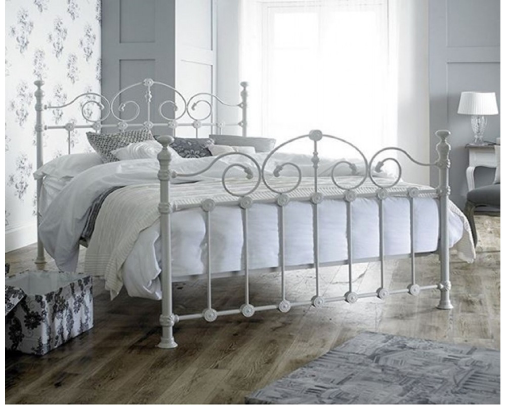 Albany Dark Grey Fabric Bed with Wooden Frame