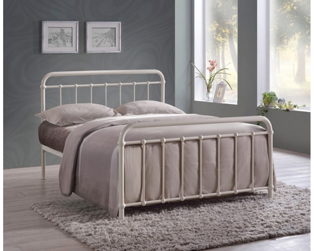 Classic Grey Metal Bed Frame – Timeless UK Bedroom Design