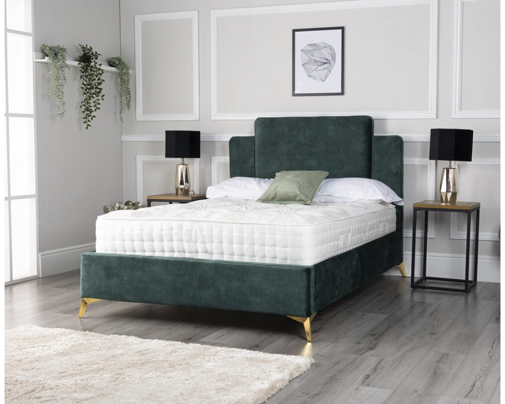 Oxford Wingback Fabric Bed Frame in Various Colours